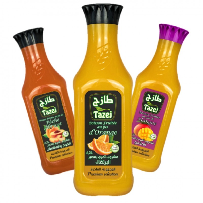 Zumo Tazej de frutas 1.25L عصير الفواكه طازج - Butigon